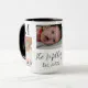 M9odern onogram Family Photo Collage Personalized Mug | Zazzle