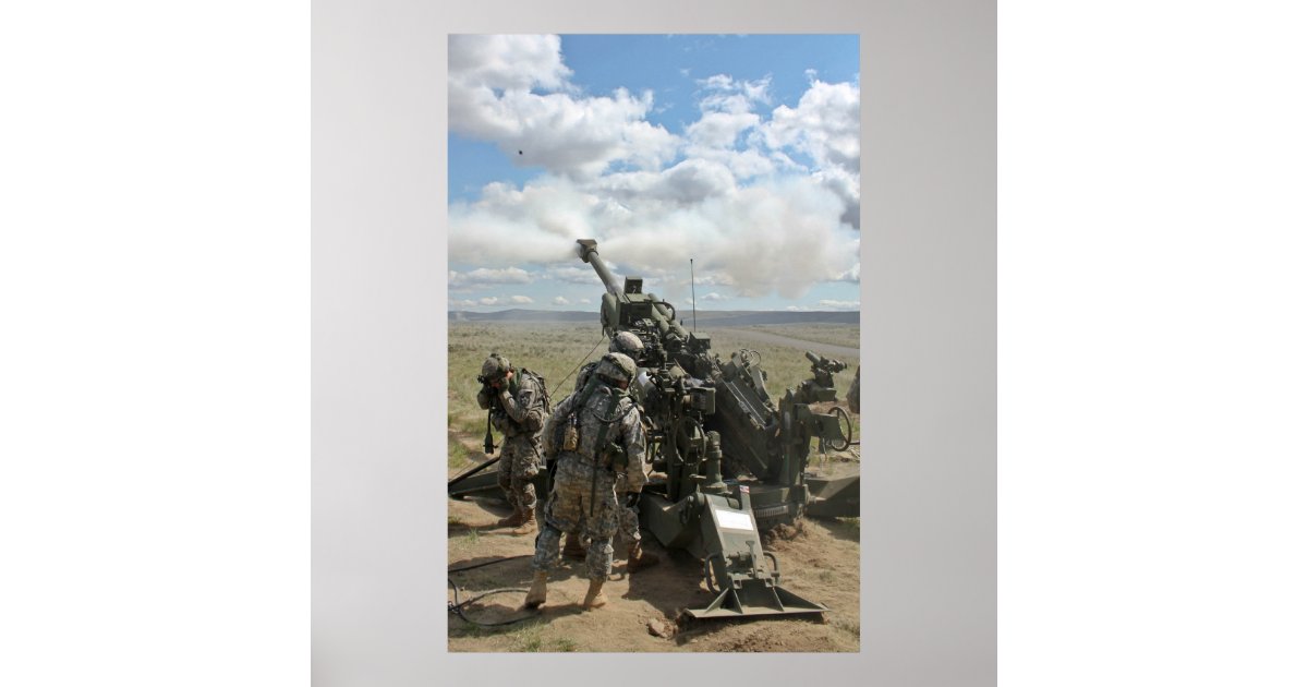 M-777 Howitzer Artillery Cannon Poster | Zazzle