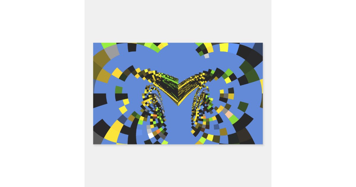 M Blue Rectangular Sticker | Zazzle