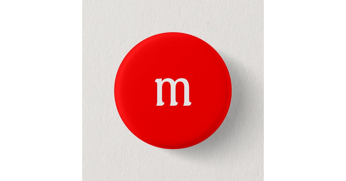 M Monogram Button | Zazzle