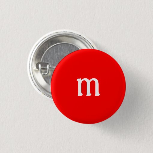 M Monogram Button | Zazzle