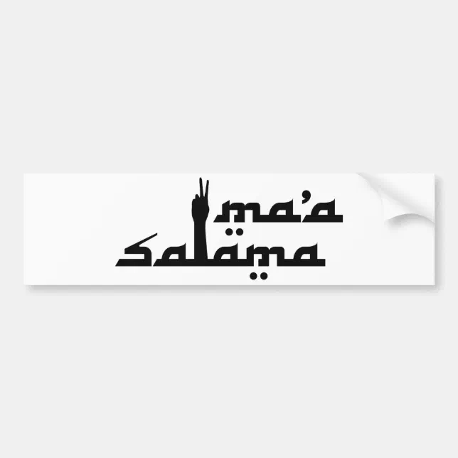 Ma'a Salama Bumper Sticker | Zazzle