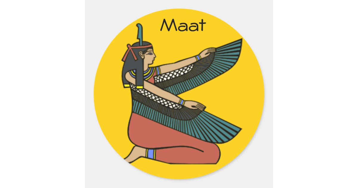 Maat 1 classic round sticker | Zazzle