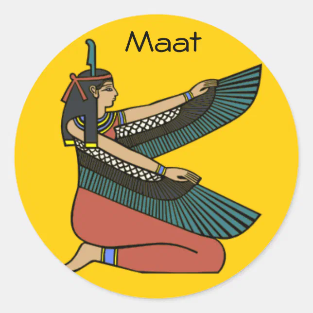 Maat 1 classic round sticker | Zazzle