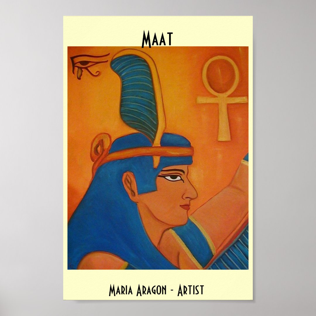 MAAT - EGYPTIAN GODDESS POSTER | Zazzle