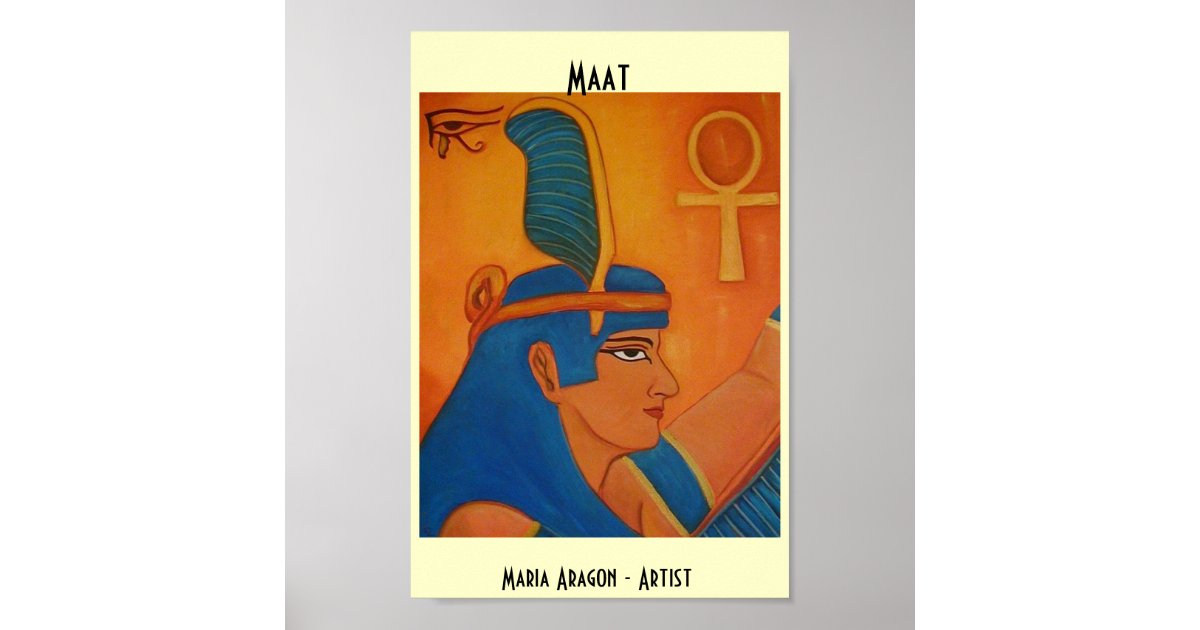 MAAT - EGYPTIAN GODDESS POSTER | Zazzle