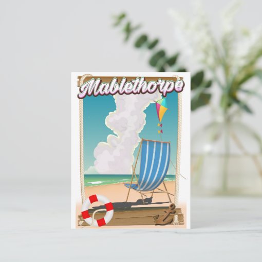 Mablethorpe Holiday poster Postcard | Zazzle