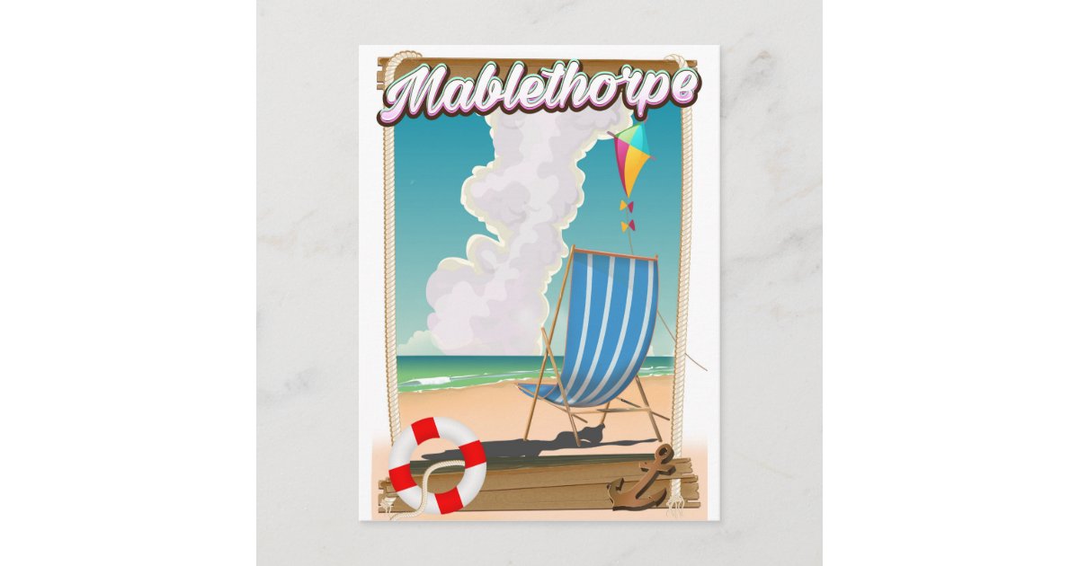 Mablethorpe Holiday poster Postcard | Zazzle
