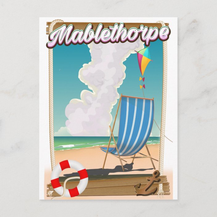 Mablethorpe Holiday poster Postcard | Zazzle.com