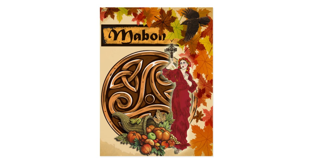 Mabon Pagan Fantasy Art Postcard | Zazzle.com
