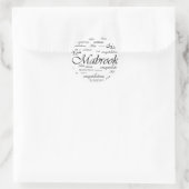 Mabrook! Congratulate your Arab friends Classic Round Sticker | Zazzle