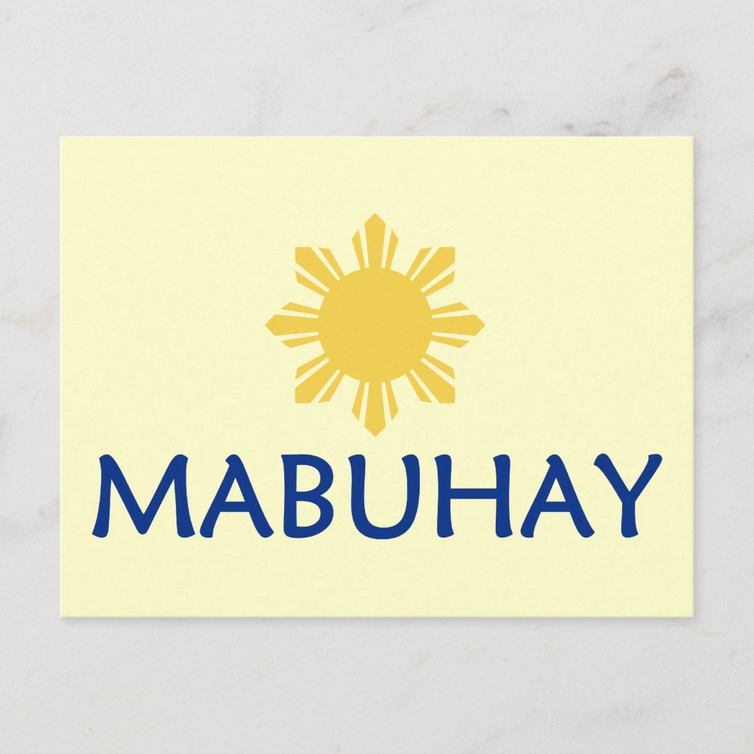 Mabuhay Postcard | Zazzle
