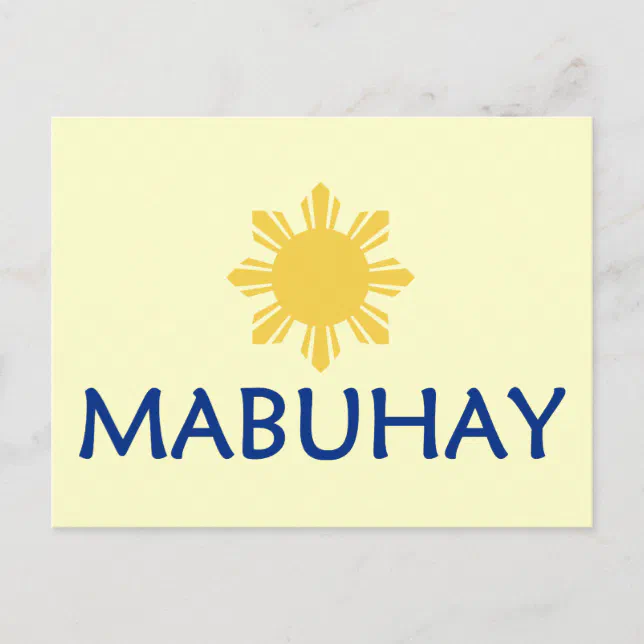 Mabuhay Postcard | Zazzle