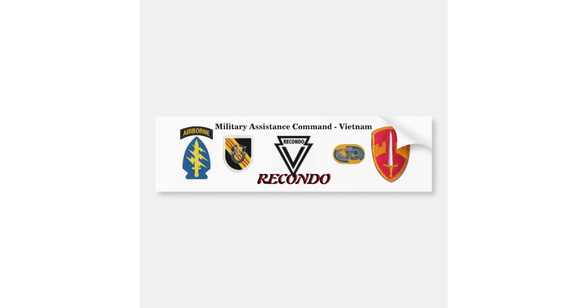 MAC-V RECONDO Bumper Sticker | Zazzle