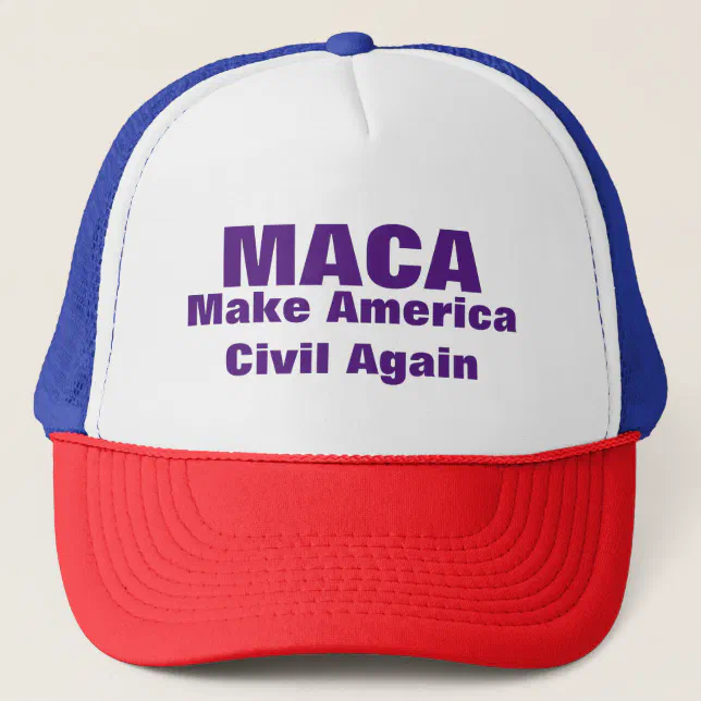 MACA Make American Civil Again Trucker Hat | Zazzle