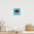 Macabre Eye Melt Creepy Psychedelic Dark Art Poster | Zazzle