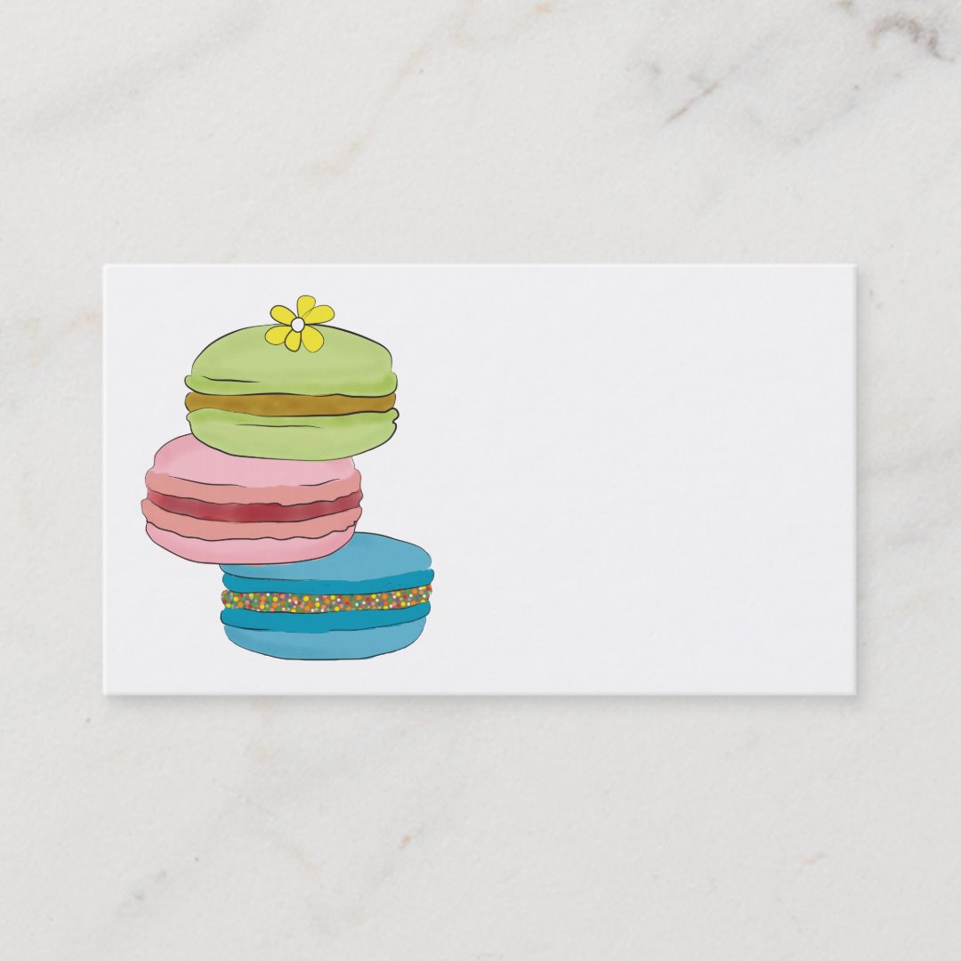 Macaron Macaroon Bakery Business Card | Zazzle
