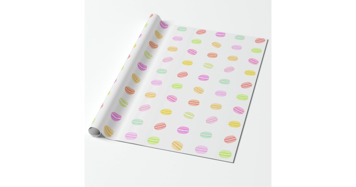 Macaron Wrapping Paper | Zazzle
