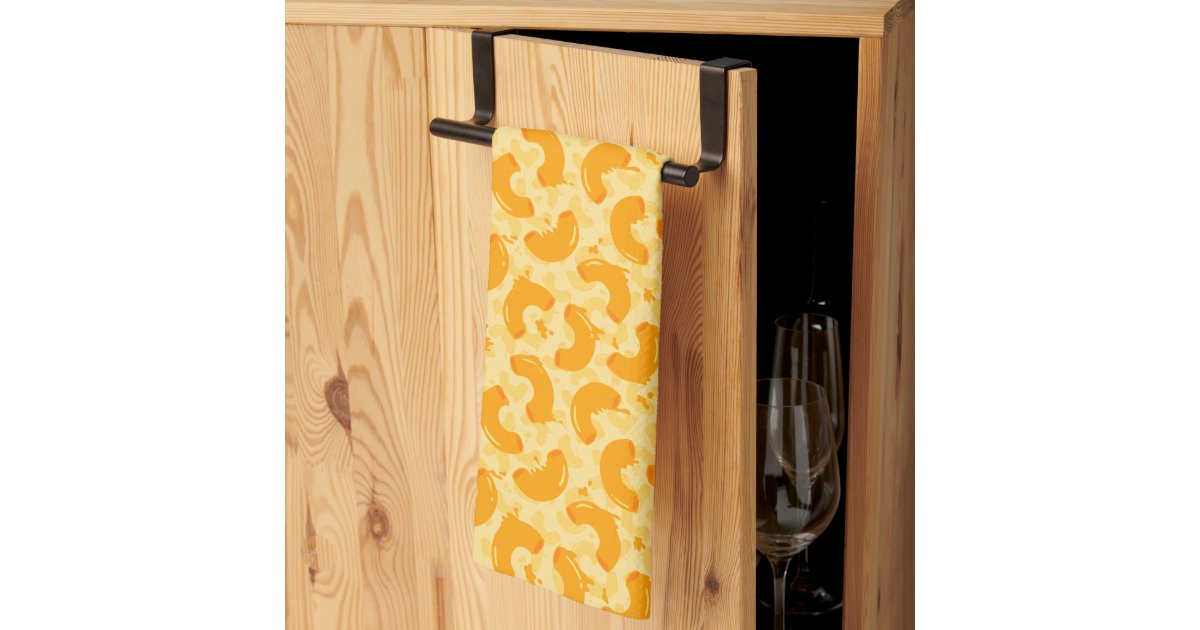 Macaroni and Cheese Pattern Kitchen Towel | Zazzle