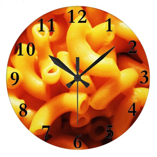 Macaroni and Cheese Round Wall Clock | Zazzle.com