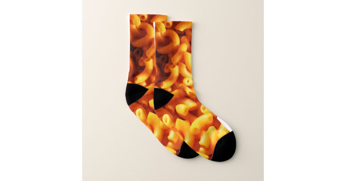 Macaroni and Cheese Socks | Zazzle