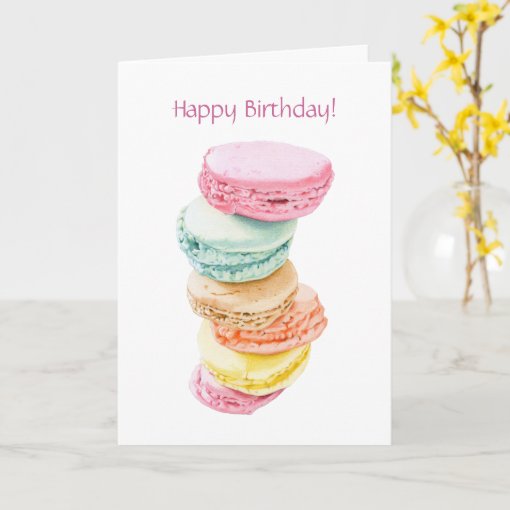 Macarons Birthday Card | Zazzle