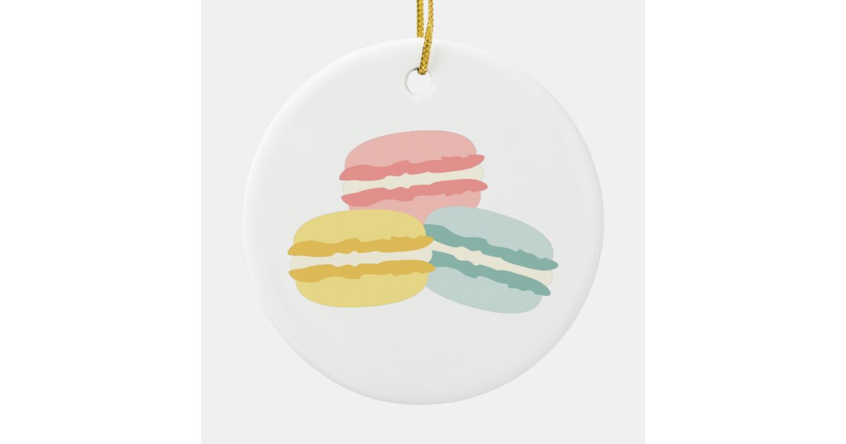 Macaroon Cookies Ceramic Ornament | Zazzle