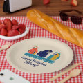 Macaws Illustrations Tropical Themed Party Paper Plates | Zazzle