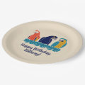 Macaws Illustrations Tropical Themed Party Paper Plates | Zazzle
