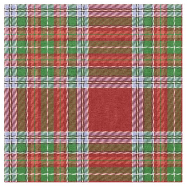 Clan MacBean Tartan Fabric | Zazzle