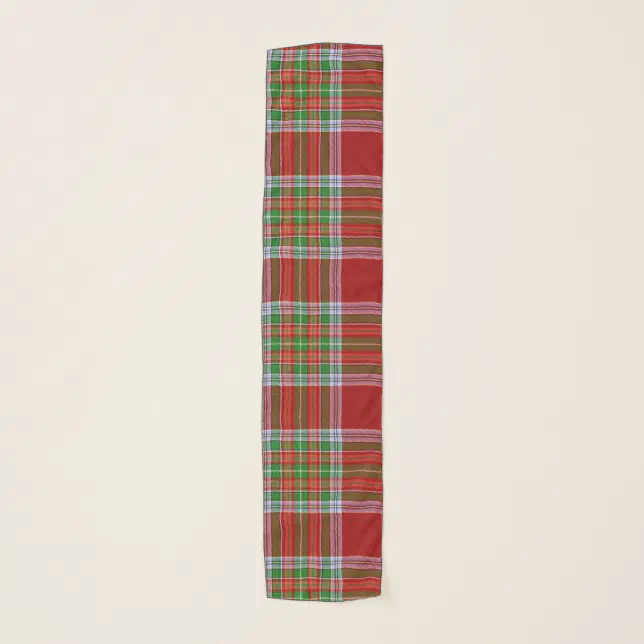 MacBain MacBean Scottish Clan Tartan Plaid Scarf | Zazzle