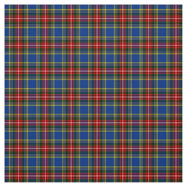 MacBeth Tartan Print Fabric | Zazzle.com