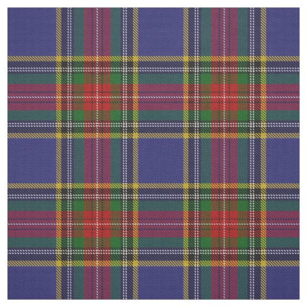 MacBeth Tartan Print Fabric | Zazzle