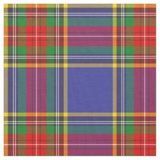 MacBeth Tartan Print Fabric | Zazzle