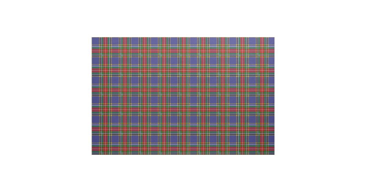 MacBeth Tartan Print Fabric | Zazzle