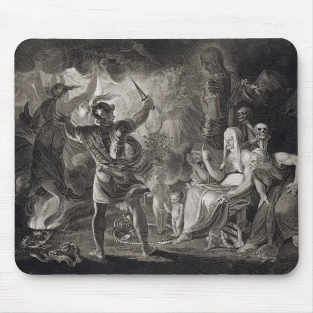 Macbeth, the Three Witches and Hecate in Act IV, S Mouse Pad | Zazzle