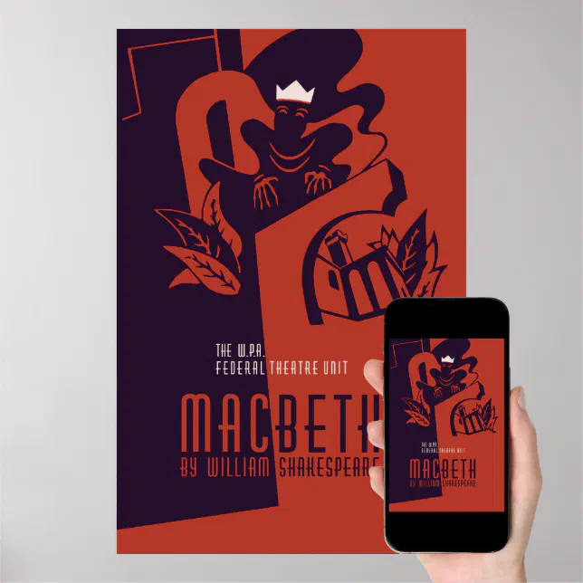 MacBeth William Shakespeare Poster | Zazzle