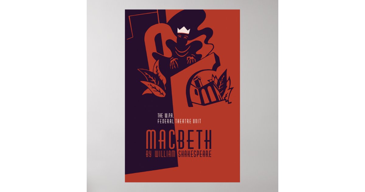MacBeth William Shakespeare Poster | Zazzle