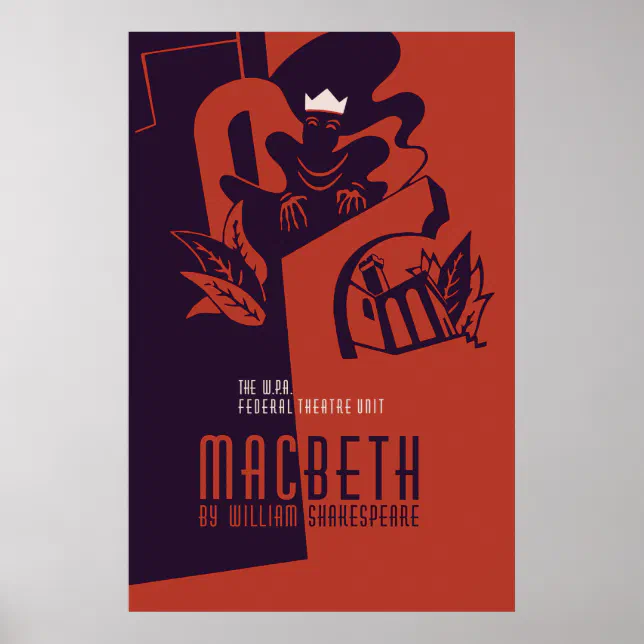 MacBeth William Shakespeare Poster | Zazzle