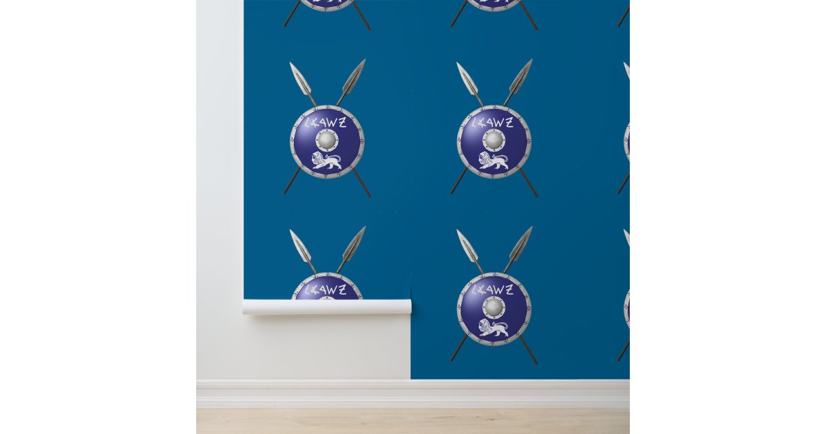 Maccabee Shield And Spears Wallpaper | Zazzle