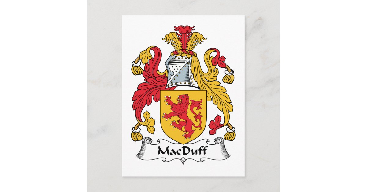 MacDuff Family Crest Postcard | Zazzle