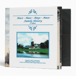 MACE MASE MAYS MAZE BOOK 3 RING BINDER | Zazzle