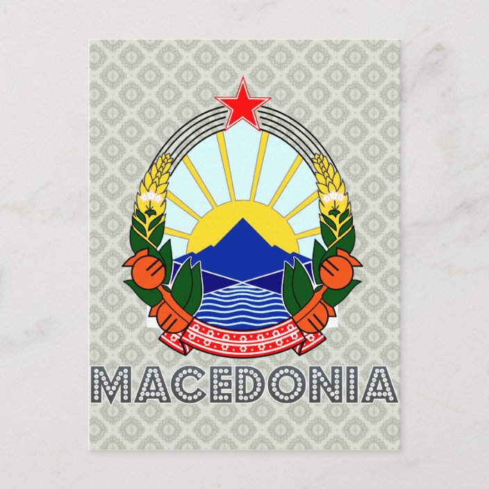 Macedonia Coat of Arms Postcard | Zazzle