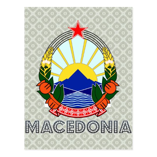 Macedonia Coat of Arms Postcard | Zazzle.com