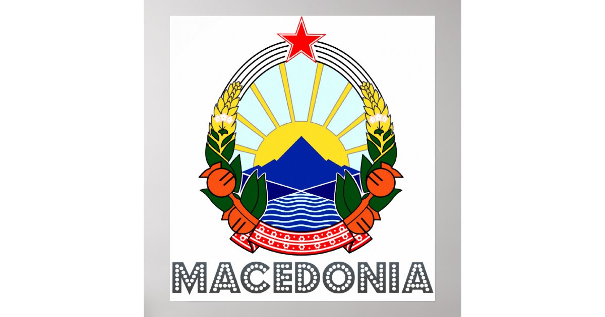 Macedonia Coat of Arms Poster | Zazzle