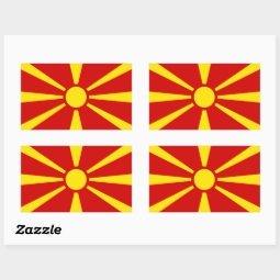 Macedonia Flag Sticker | Zazzle