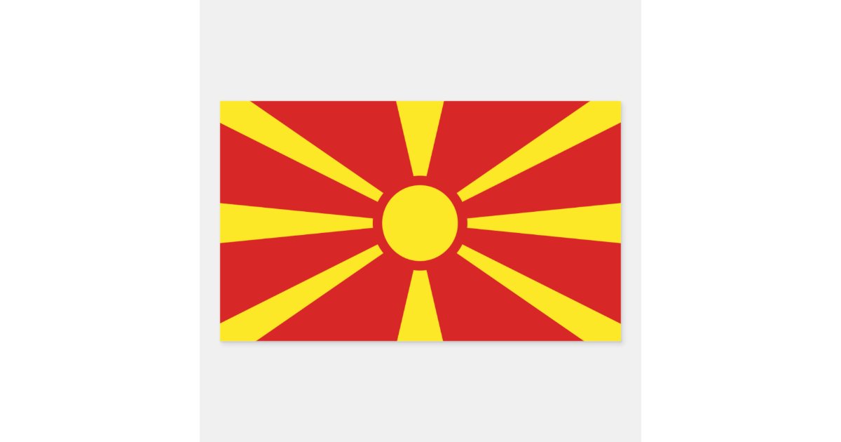 Macedonia Flag Sticker | Zazzle