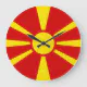 Macedonia (Macedonian) Flag Large Clock | Zazzle