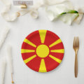 Macedonia (Macedonian) Flag Paper Plates | Zazzle