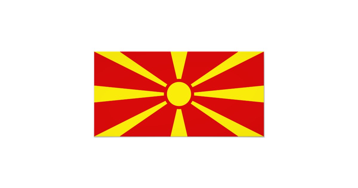 Macedonia – Macedonian Flag Photo Print | Zazzle